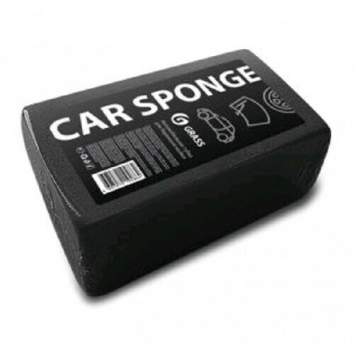 GRASS Губка автомобильная прямоугольная черная 190х110х55 мм