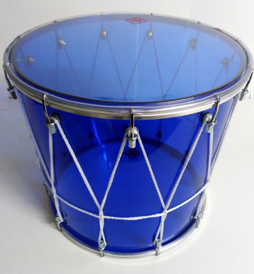 BKA-13Snv Барабан кавказский 13", акрил 31х33см, с верёвкой, синий, Мастерская Бехтеревых