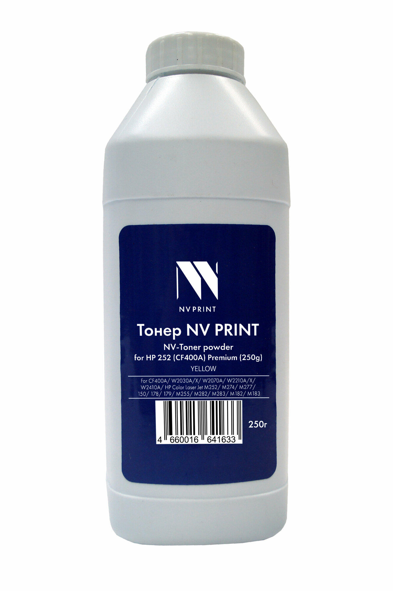 Тонер NV PRINT для HP 252 (CF400A) Premium (250г) Yellow