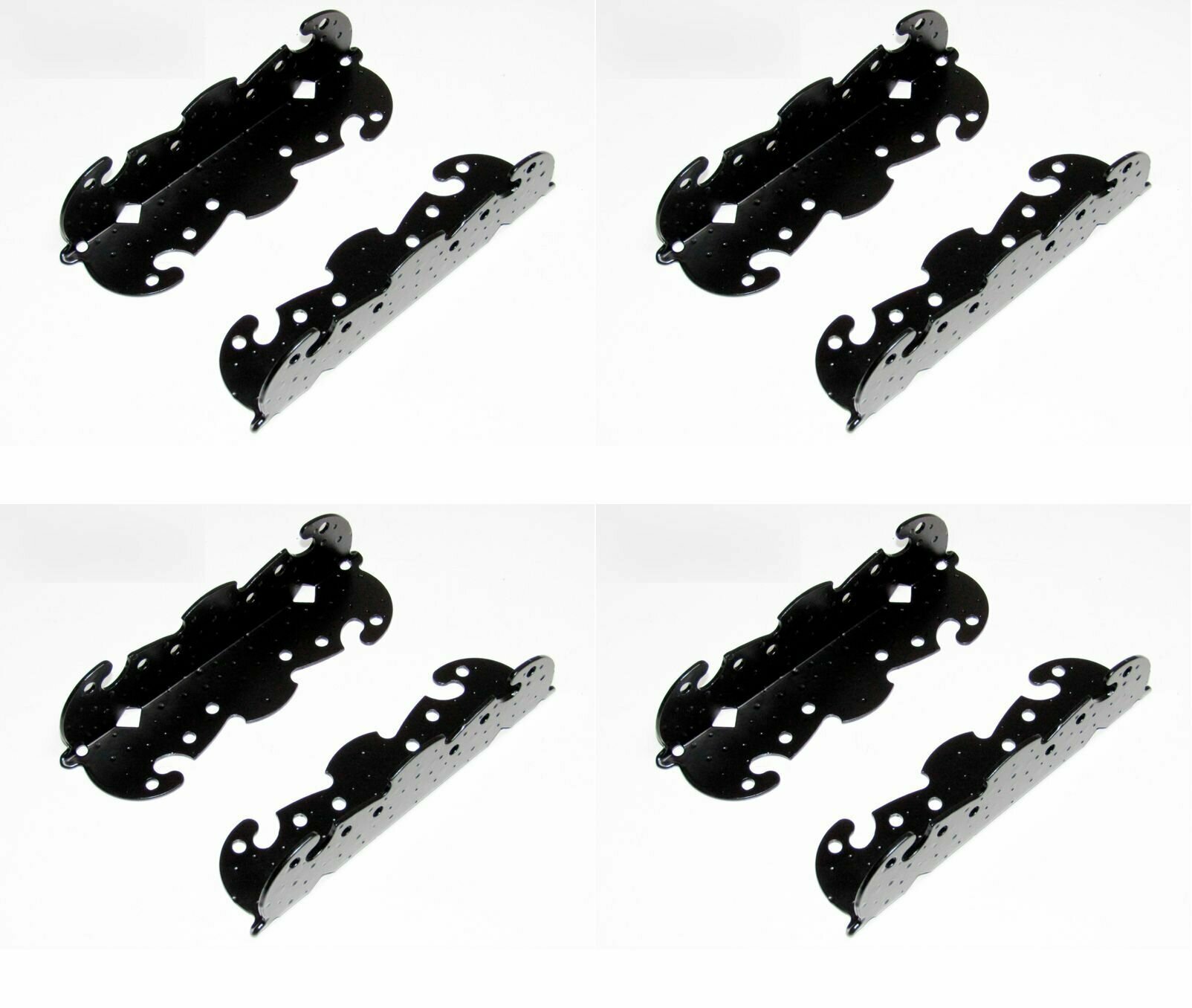 Крепление ступеней фигурное ноэз КСФ-50-50-205-Sl черный матовый (комплект 8 шт)