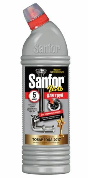 Sanfor Гель для труб, 5 минут, 1000 мл