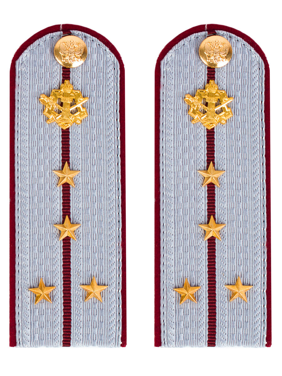 Погоны Фсин на рубашку картон (в сборе) укомплектованные с фурнитурой звание Капитан 14х5 см