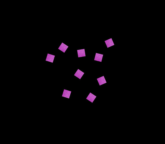 Конфетти бумажное 6х6мм розовое