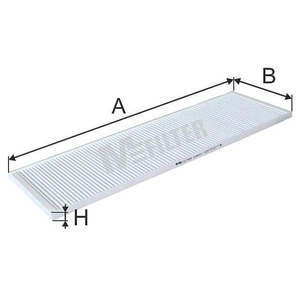 MFILTER K 9007 (0018355547 / 83779720608 / A0018355547) фильтр воздушный кабины 490x150x13\ omn man / neoplan