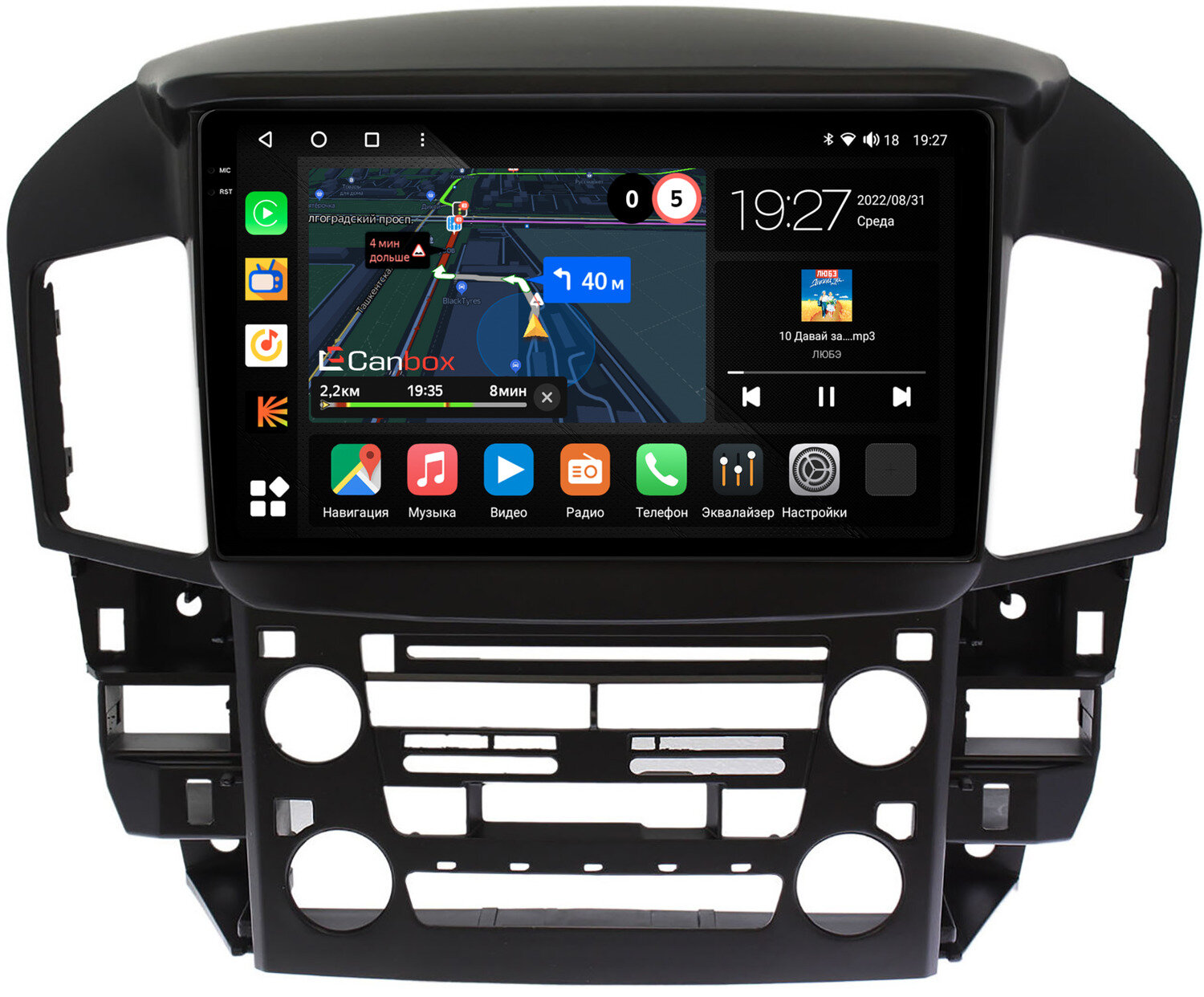 Штатная магнитола Canbox M-Line 2K 4177-9218 Toyota Harrier (XU10) 1997-2003 (авто с CD и кассетой) Android 10 (4G-SIM, 2/32, DSP, QLed)