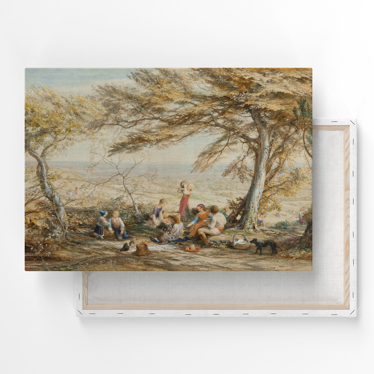 Картина на холсте, репродукция / Сэмюэл Палмер - The rustic dinner / Размер 30 x 40 см