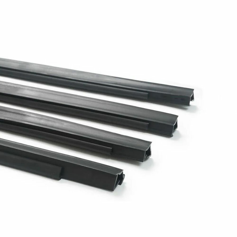 Уплотнители опускного стекла (бархотки) для ВАЗ 2171 Приора, LADA Priora верхние комплект 4 шт. арт 11198