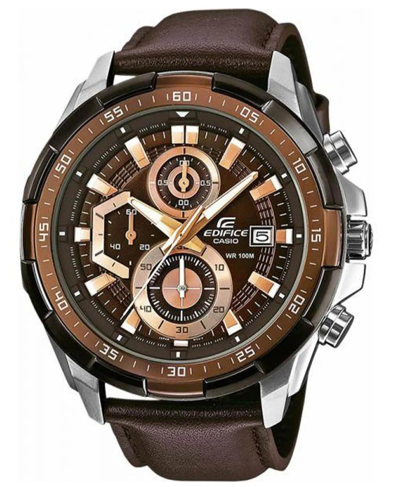 Наручные часы CASIO Edifice, коричневый