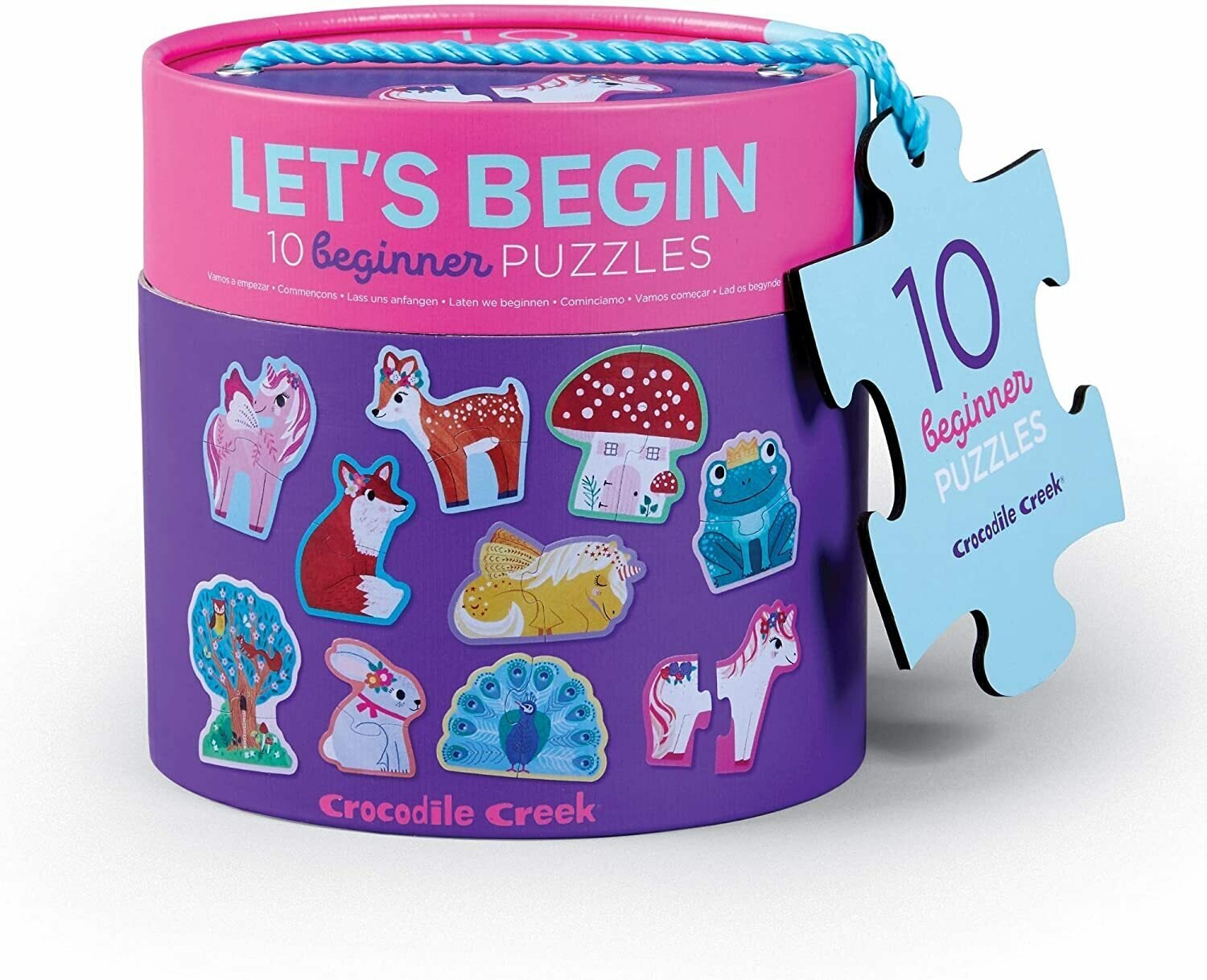 Пазл для детей Crocodile Creek Давай начнём! Единороги серии LETS BEGIN PUZZLE, 20 элементов, 29524 (уценка)
