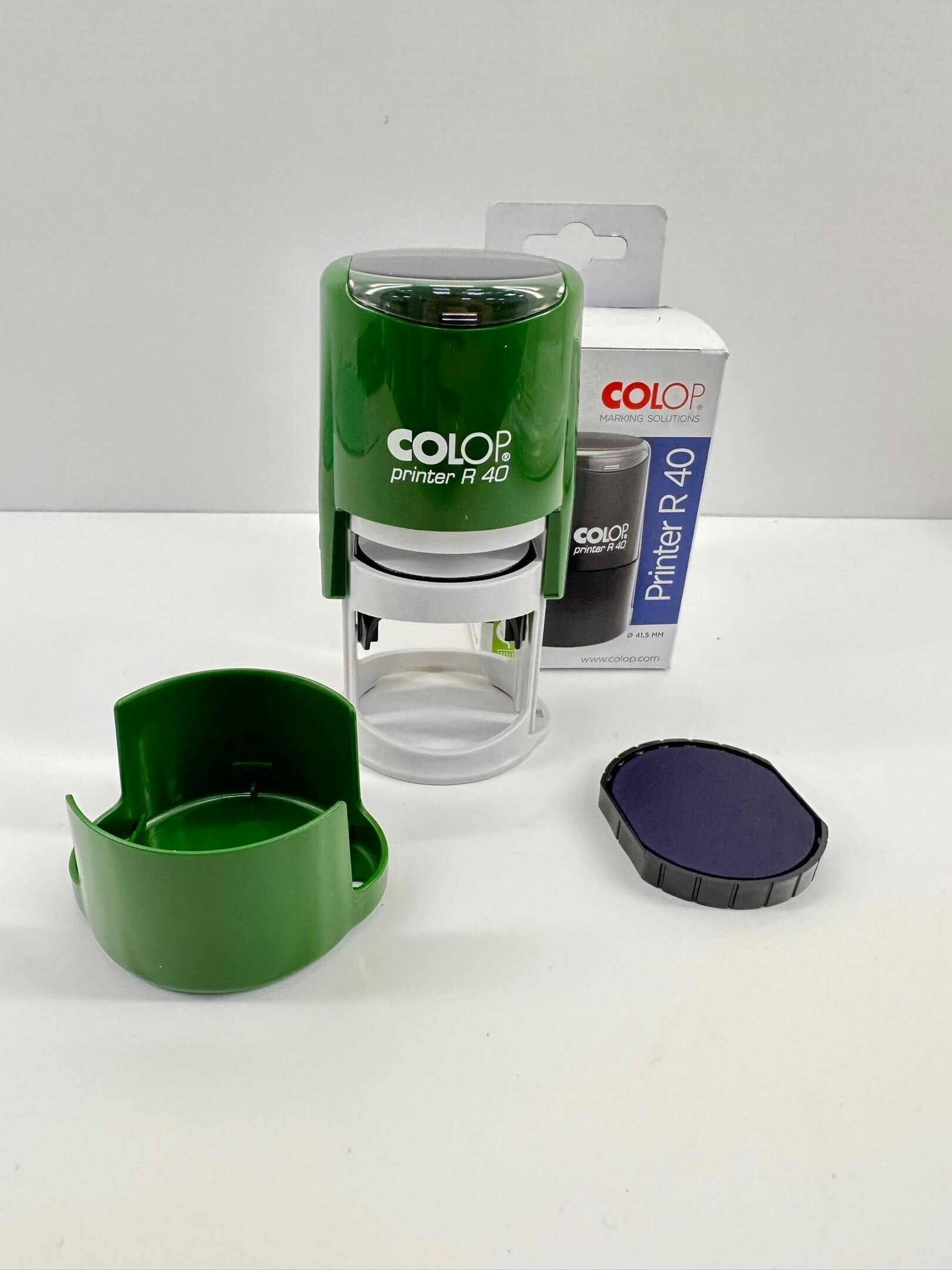 Colop Printer R40 автоматическая оснастка для печатей, диам. 41.5 мм, цвет зеленый