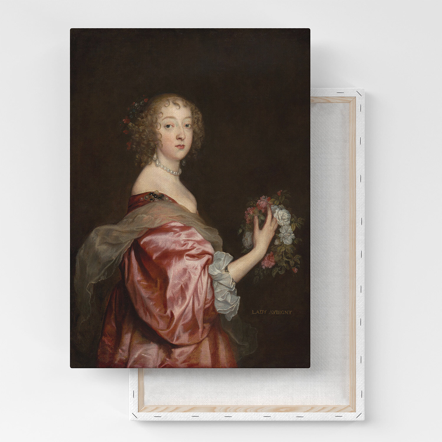 Картина на холсте, репродукция / Антонис ван Дейк - Catherine Howard / Размер 40 x 53 см