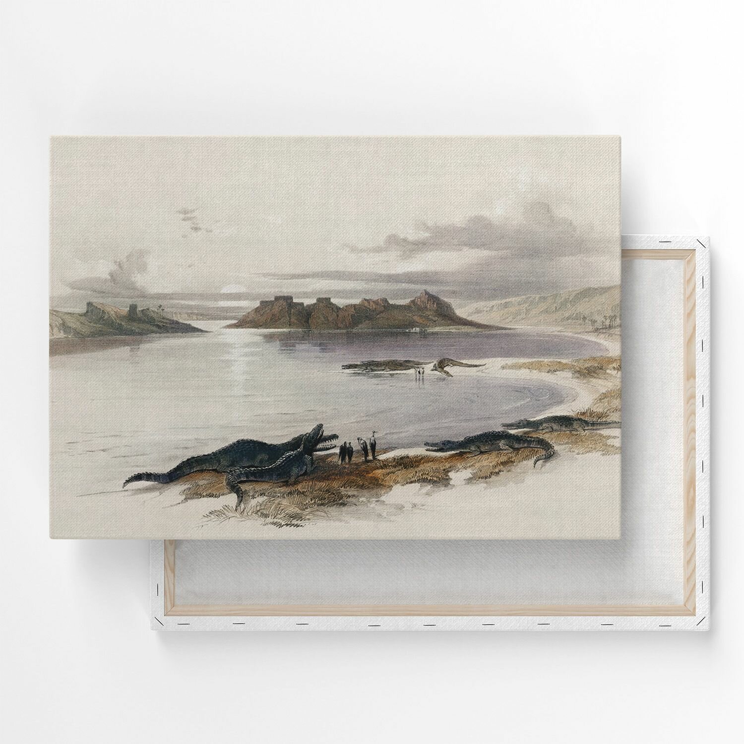 Картина на холсте, репродукция / Дэвид Робертс - Wady Dabod / Размер 30 x 40 см