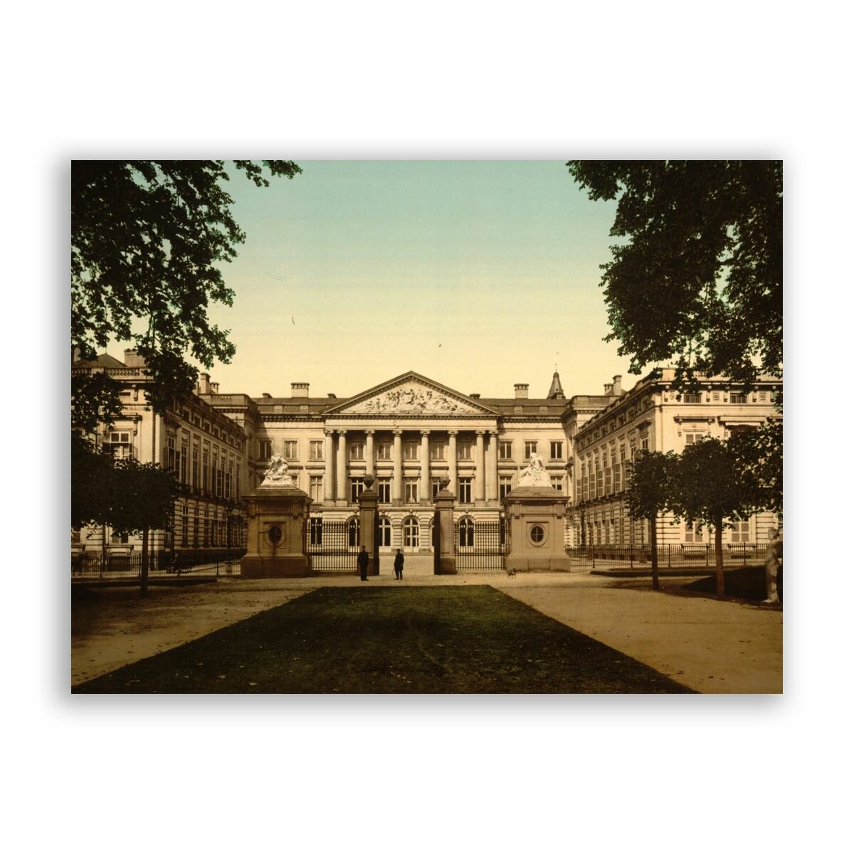 Постер, плакат на бумаге / The Palace of Nations, Brussels, Belgium / Размер 60 x 80 см