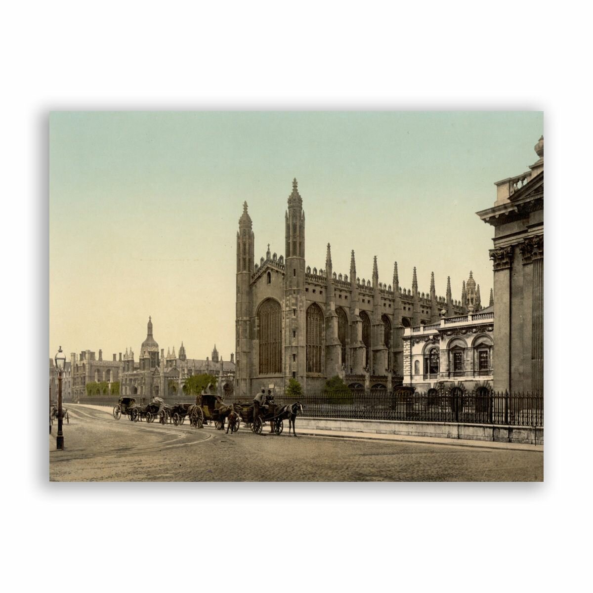 Постер, плакат на бумаге / Kings College, Cambridge, England / Размер 60 x 80 см