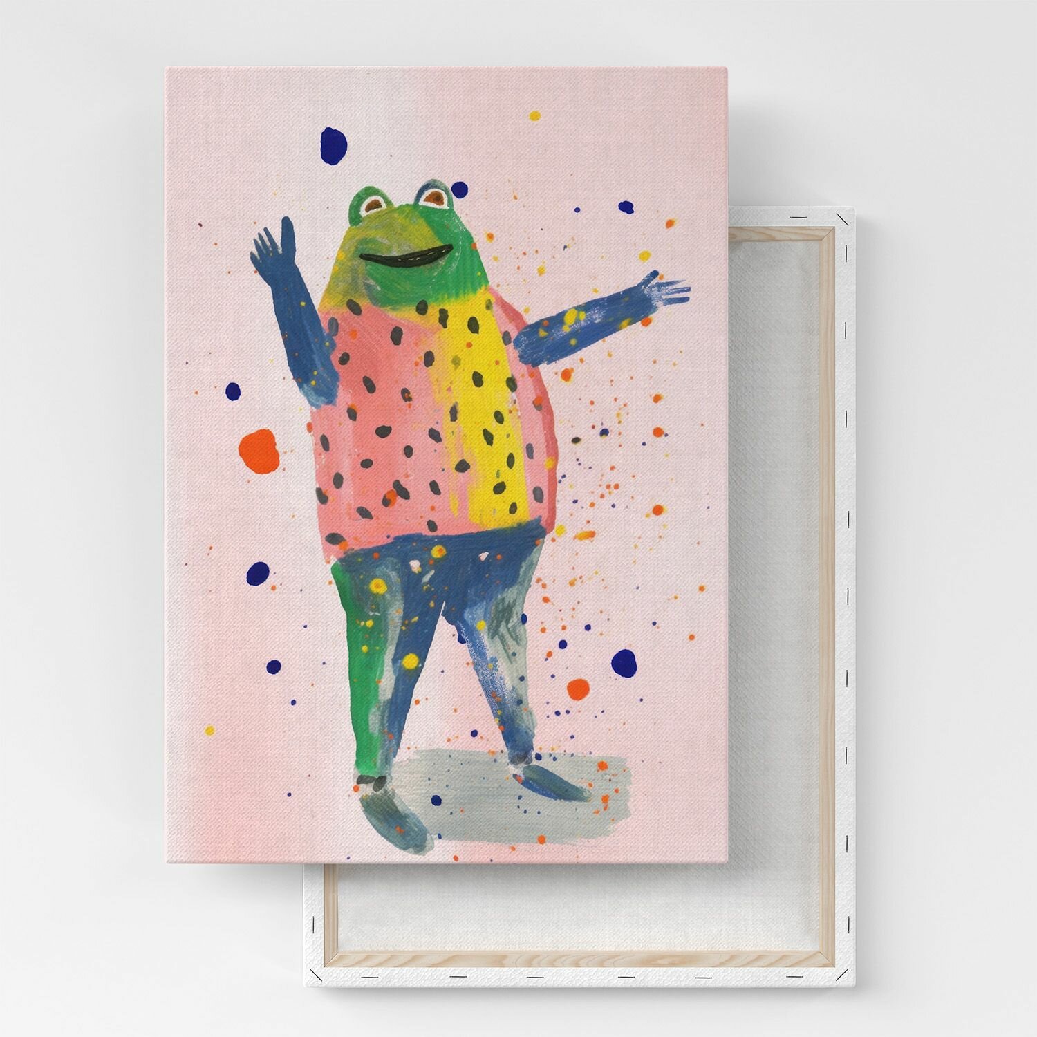 Картина на холсте, репродукция / Лягушка / Размер 40 x 53 см