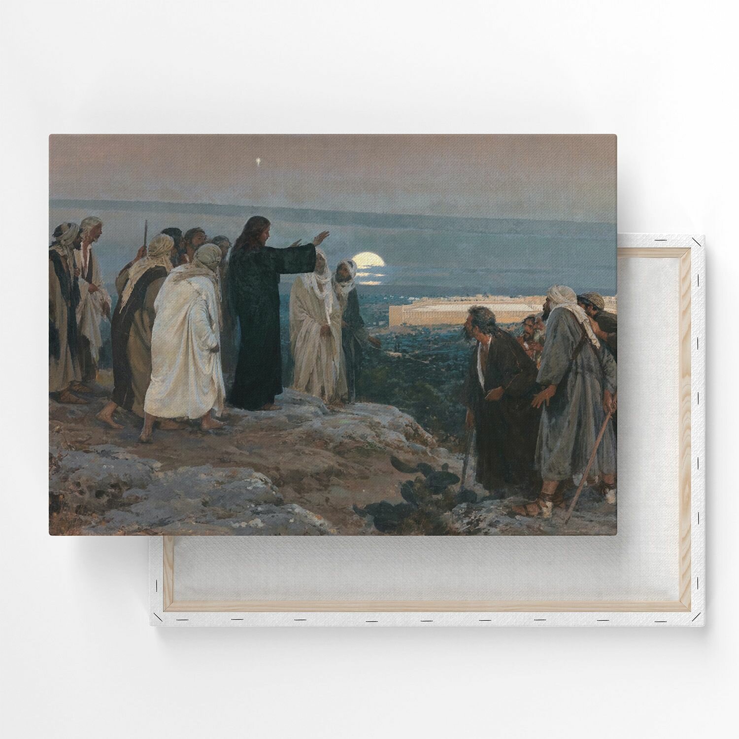 Картина на холсте, репродукция / Энрике Симоне - Flevit super illam, 1892 / Размер 30 x 40 см