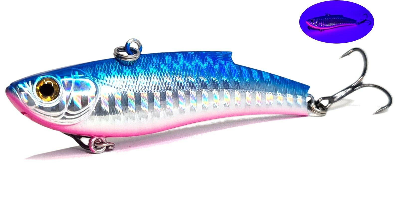 Воблер (виб) BASSDAY RANGE VIB 80ES (80мм, 23гр, быстро тонущий) - #HH-50