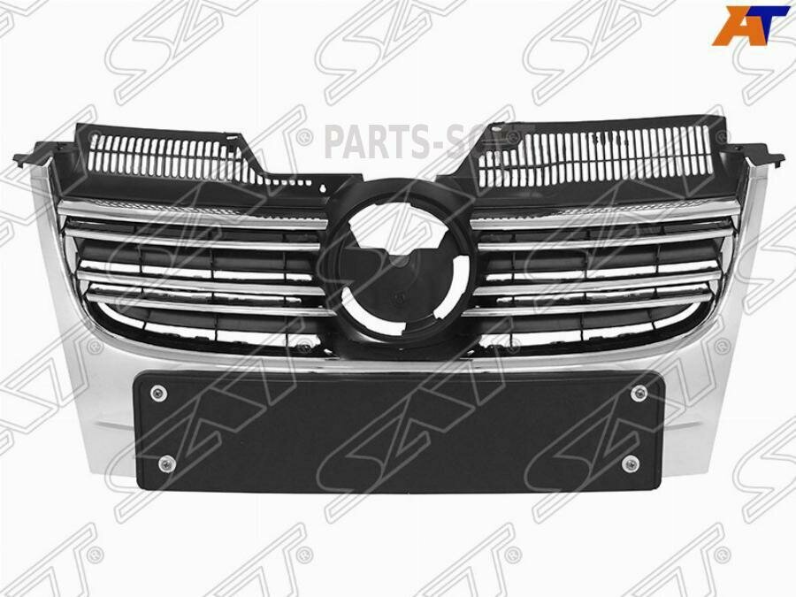 Решетка радиатора Volkswagen Jetta 05-10 (с хром молдингом) Sat арт. ST-VW26-093-0