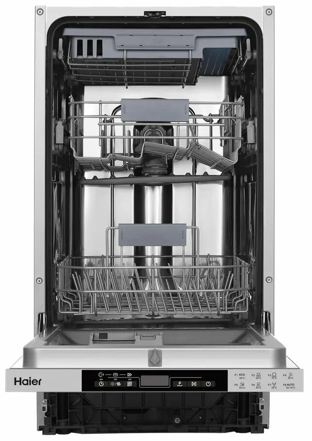 Встраиваемая посудомоечная машина HAIER HDWE11-194RU серебристая