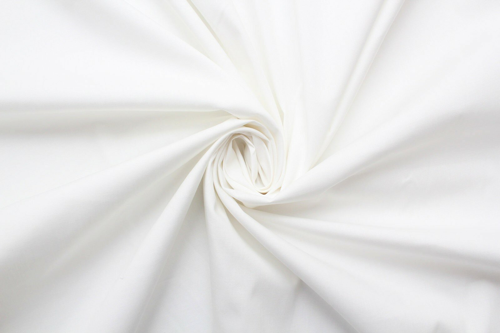 Ткань Хлопок стрейч кремово- белый 0,5 м