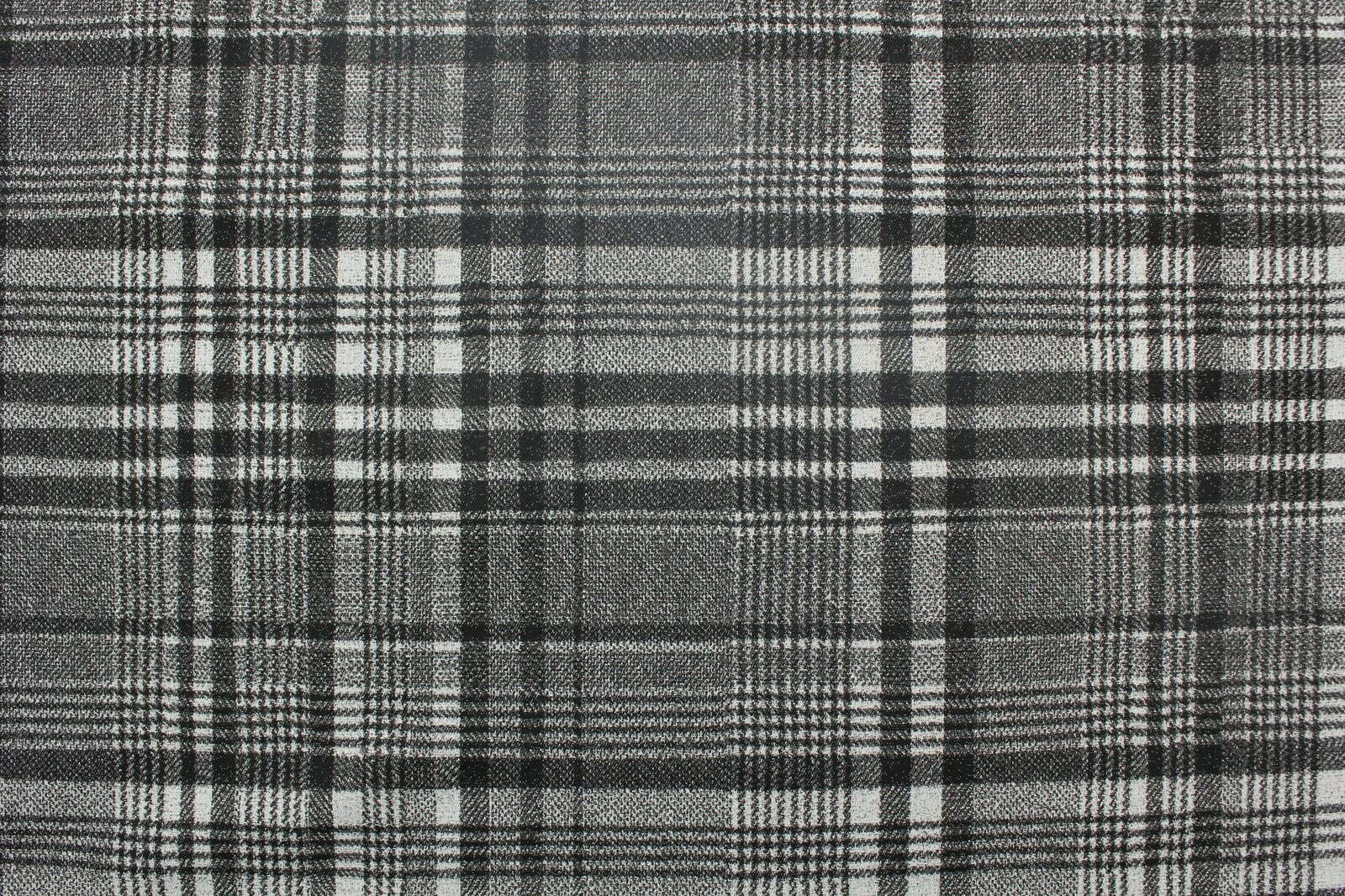 Ткань для тренча чёрно-серая клетка, водоотталкивающая , 190 г/пм, ш134см, 0,5 м