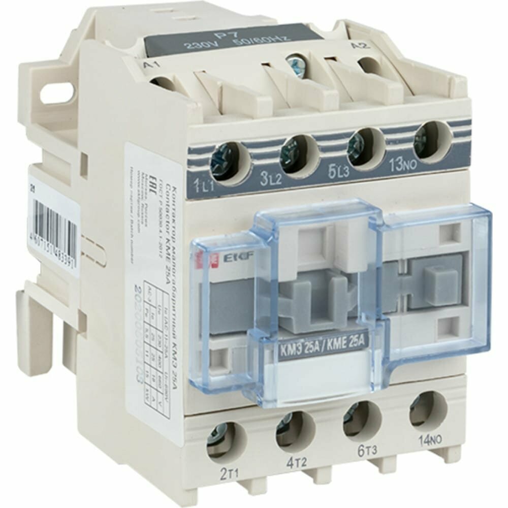 Малогабаритный контактор EKF КМЭ 25А 380В 1NO PROxima ctr-s-25-380