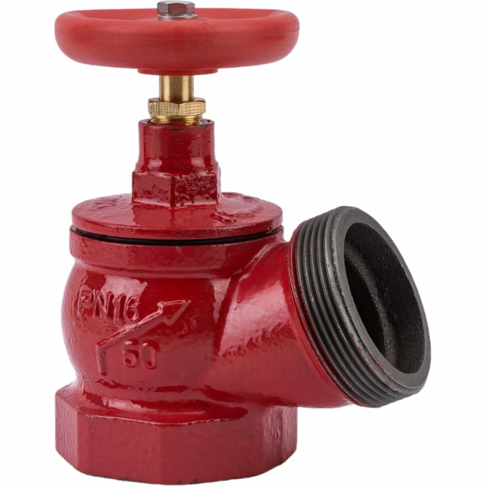 Пожарный клапан Апогей КПЧ 50-1 чугунный, 125 град, муфта-цапка, ВР/НР 110021, 16 кг