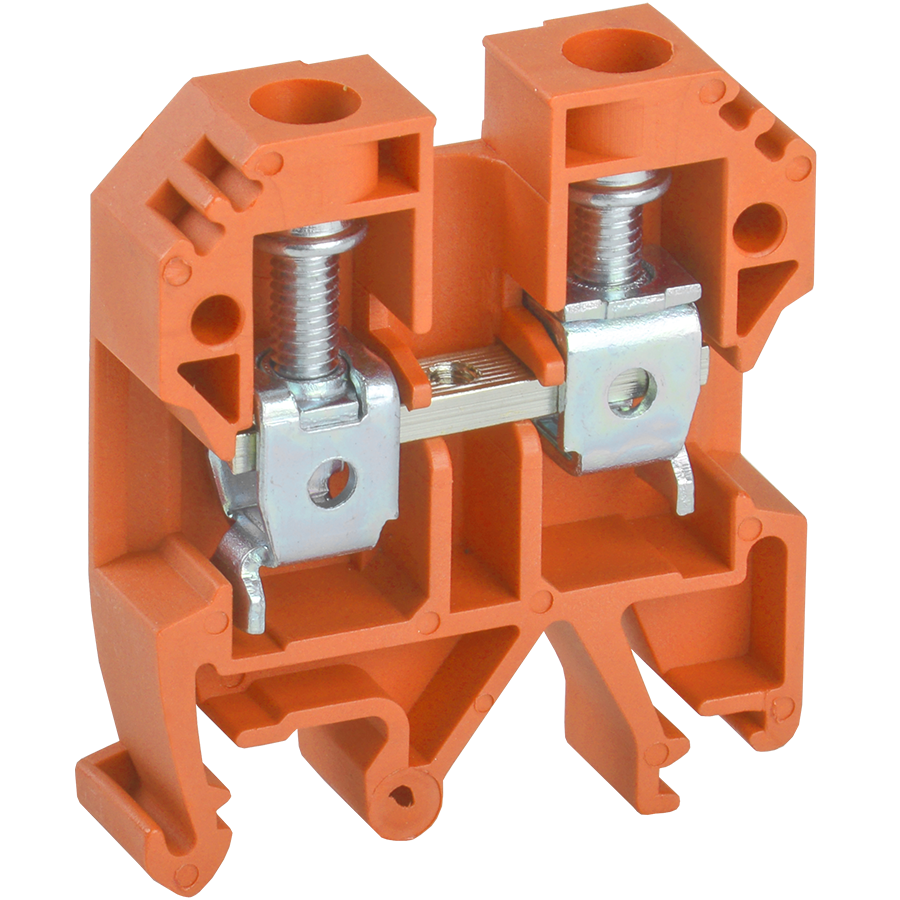 Клемма винтовая КВИ-10мм2 оранжевая, IEK YZN30-010-K09 (50 шт.)