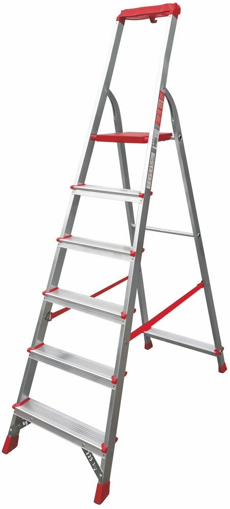 Стремянка Nv3115 Новая Высота 6 Ступеней Рабочая Высота: 3.25 М, Нагрузка 150 Кг.