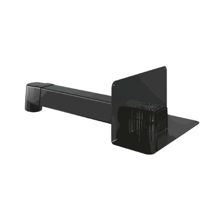 Воронка парапетная VC-PP PP Дн 100 с угловым отводом, листвоуловителем Fachmann 01.068