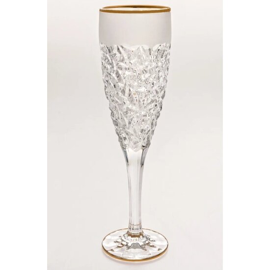 Набор фужеров для шампанского Bohemia Jihlava "NICOLETTE" декор "Матовое напыление, отводка золото" 180 мл, 6 шт. 79/19J12/0/80J68/180/6919001