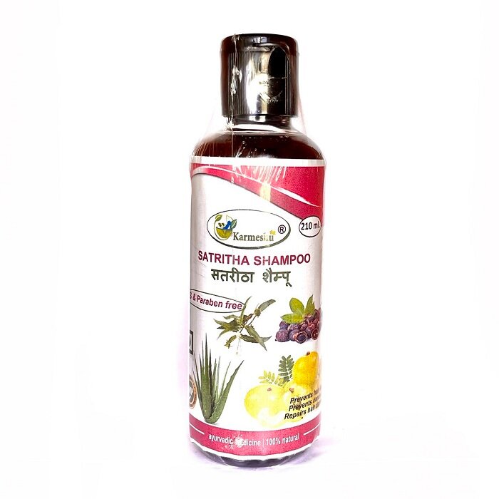 Шампунь Сатритха без сульфата и парабена (Karmeshu Satritha shampoo sls free) 210 мл