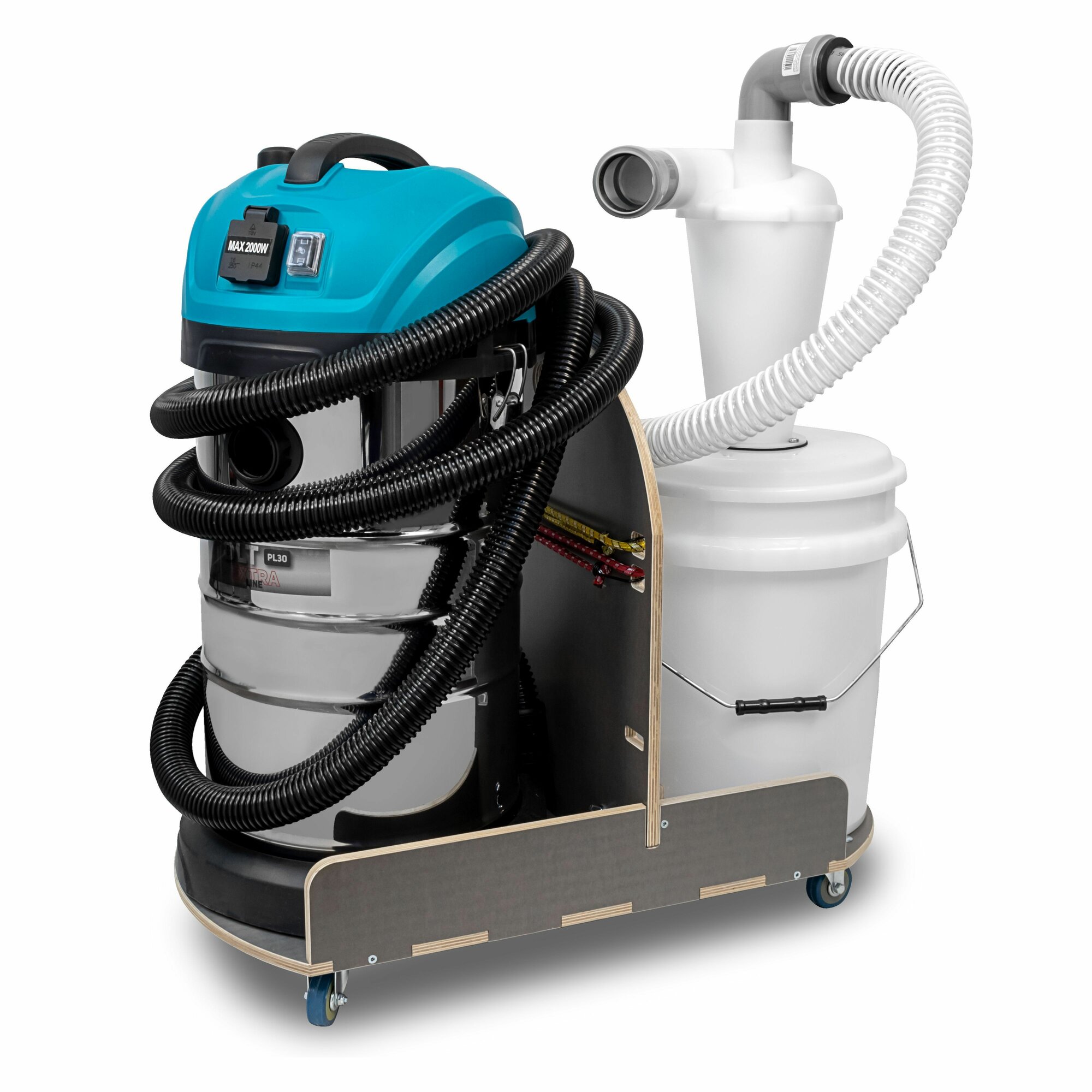 Тележка DLT для пылесоса и циклона, 400 мм, серая, арт. 0994