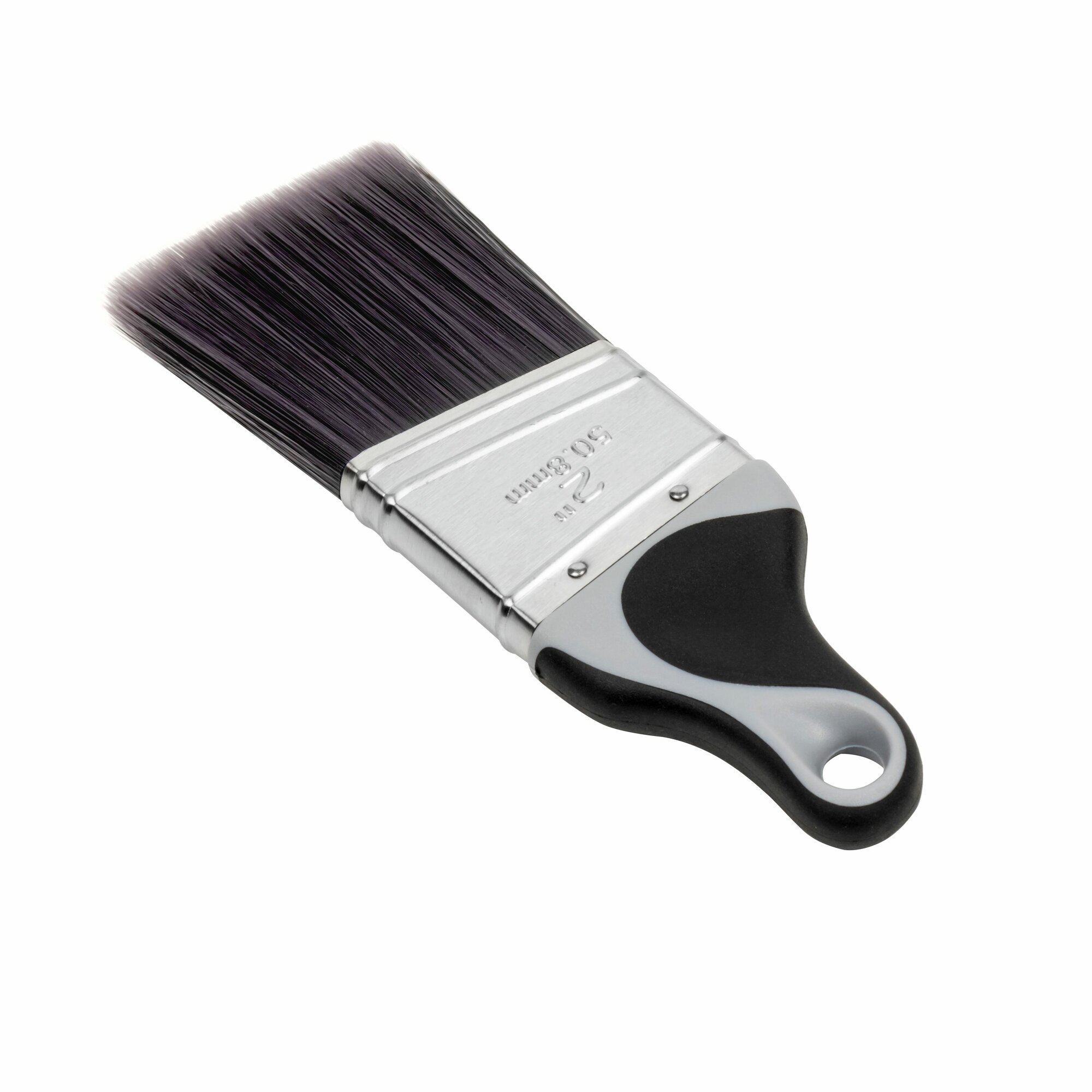 Кисть с короткой ручкой Rollingdog 50мм, угловой срез, синтетика серия Professional, арт.10289