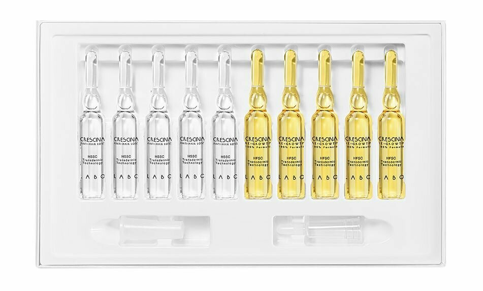 CRESCINA HFSC Transdermic Complete Treatment 500 Ампулы против выпадения и для роста волос, жен, 20х3,5 мл