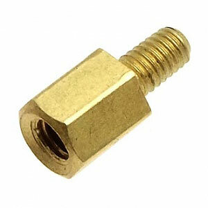 Стойка латунная PCHSN2.5-6 / Гайка-винт М2,5 длиной 6 мм / 100 штук