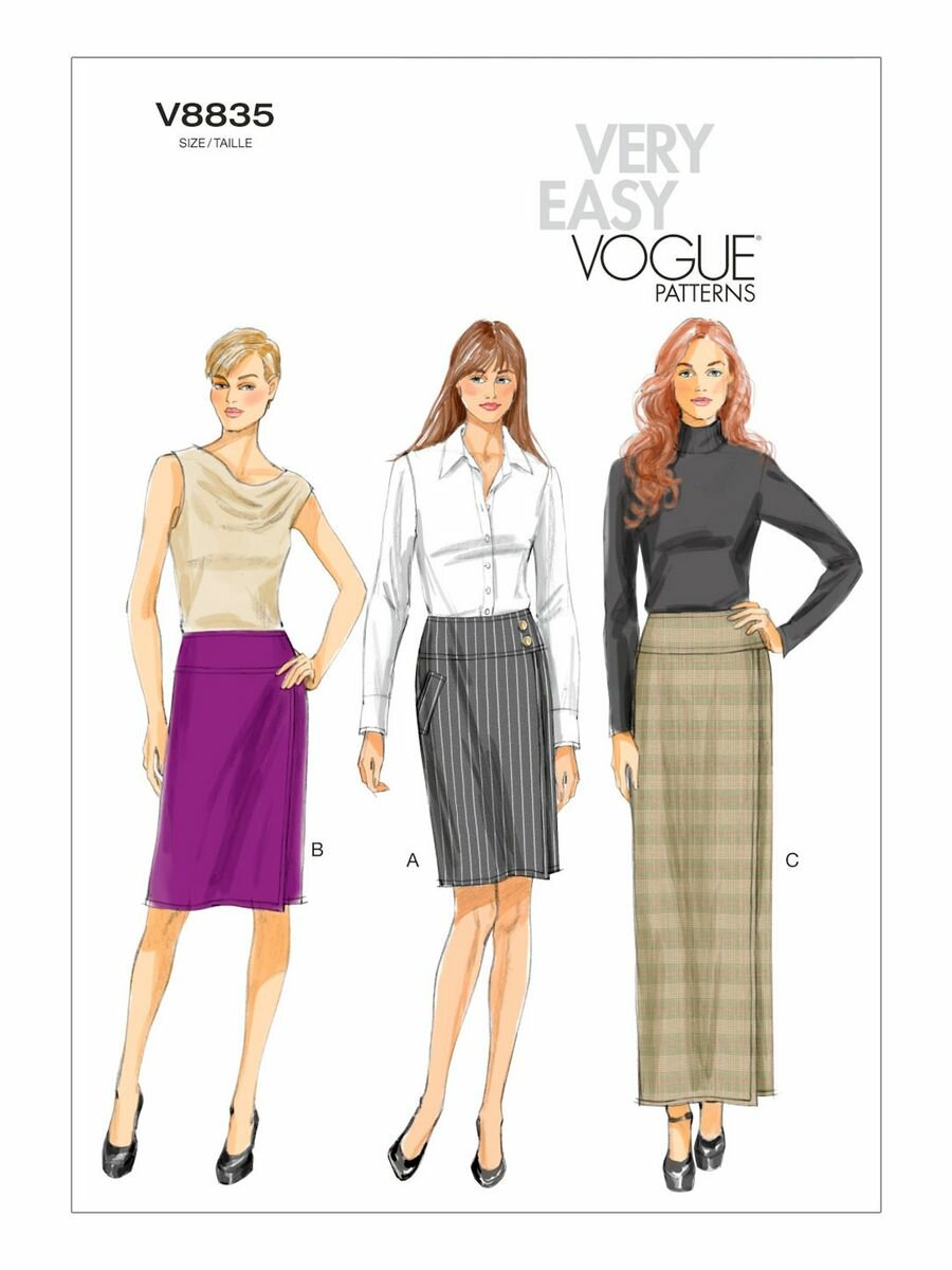 Выкройка VOGUE №8835 Юбка
