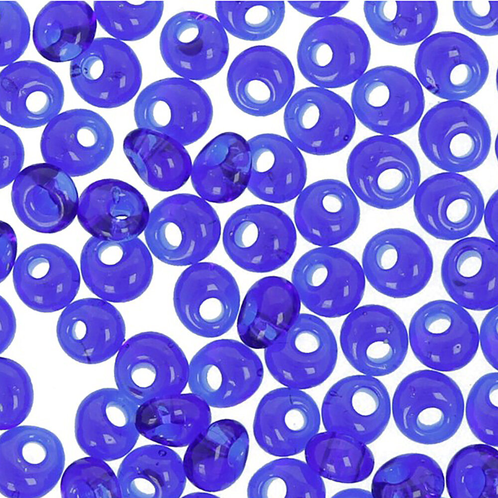 Бисер TOHO Magatama, размер 3мм, цвет #8 (Прозрачный, кобальт), 10 грамм