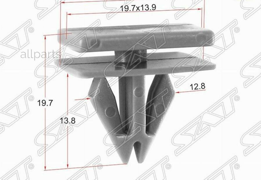 SAT ST-M11009 Клипса (молдинга кузова GM (Продажа по 10шт))