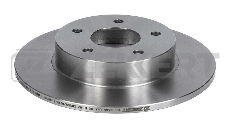 ZEKKERT BS-5465 Диск торм. задн. Nissan Almera Tino (V10) 00- Primera (P12) 02-
