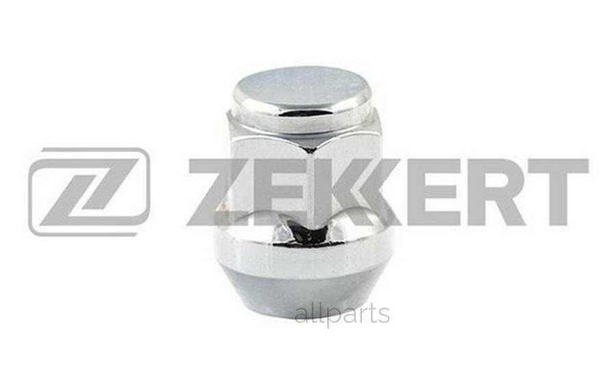 ZEKKERT BE-4054 Гайка колесная конус M12 x 1 25 L=28 ключ 19 Хром