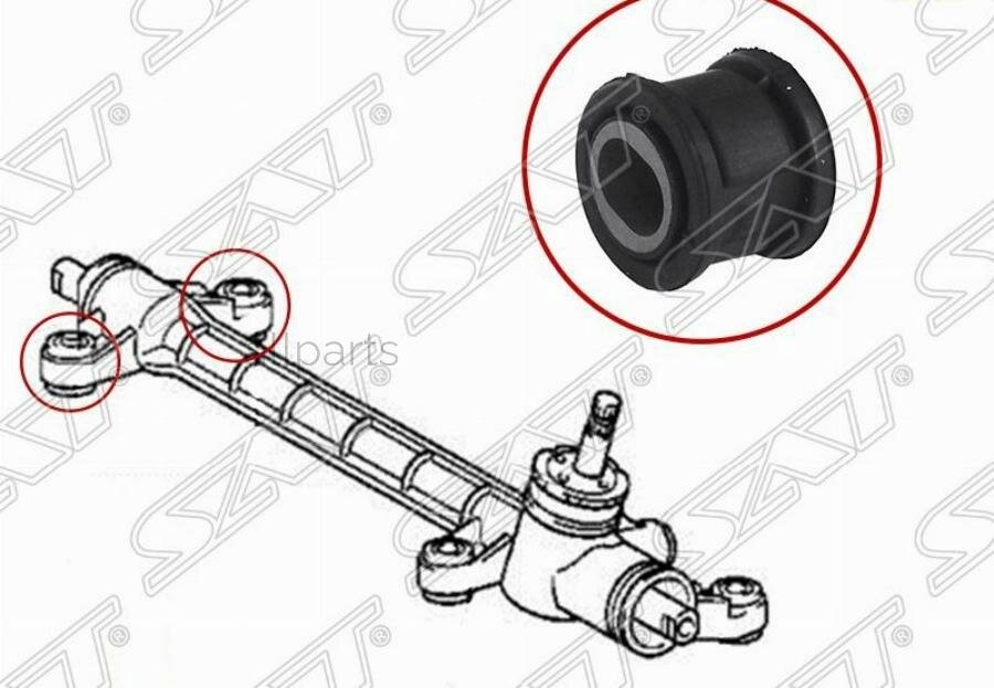 SAT ST-45510-12290B1 Сайлентблок рулевой рейки Toyota Corolla (E150, E120) 00-13 / Corolla Fielder 00-12