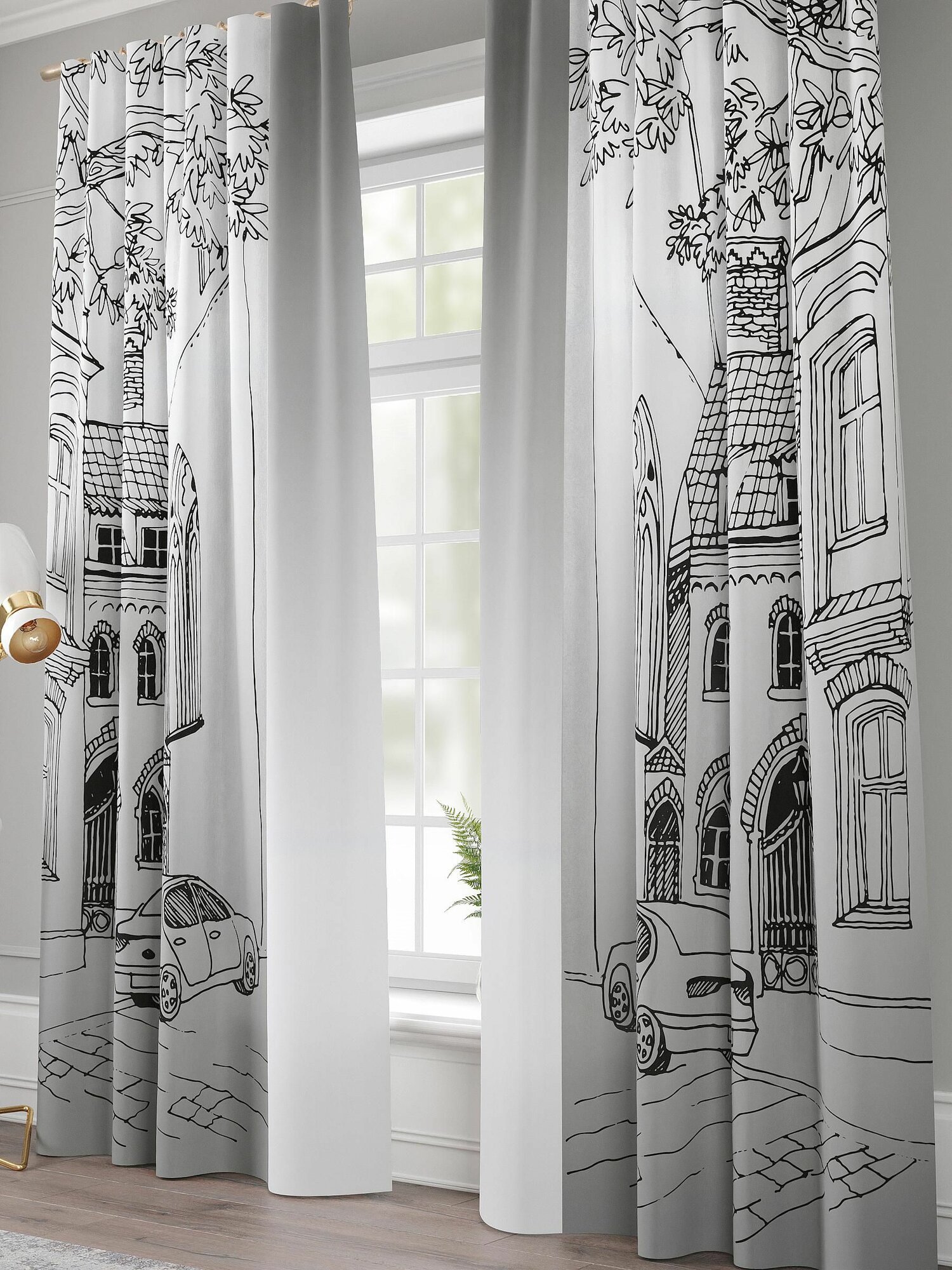 Комплект штор Comfy Way 150х260 см / шторы в комнату 2 шт / Билора