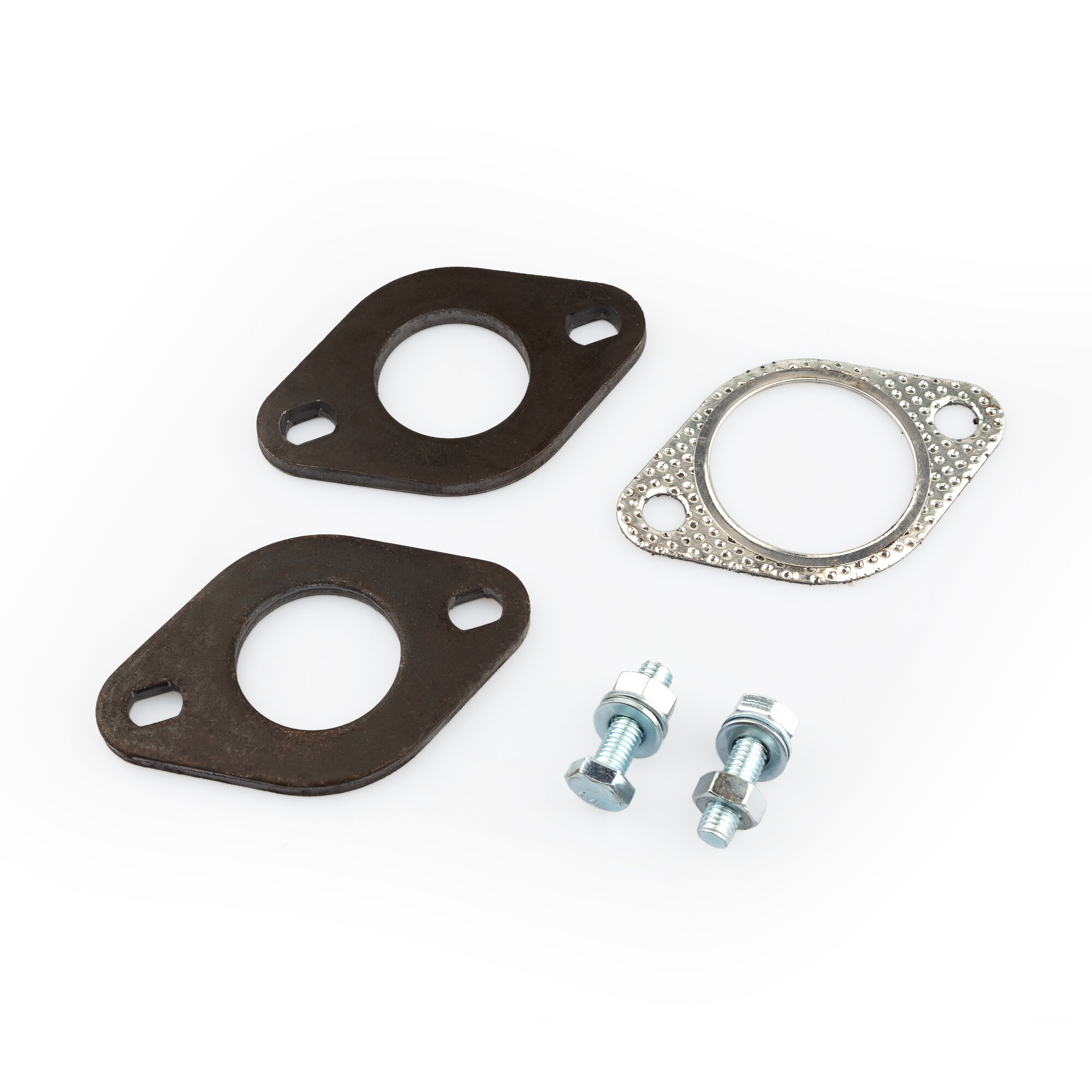 Фланец глушителя (под 2отв, 2шт.) диам.45 с прокладкой + 2 болта (CBD)