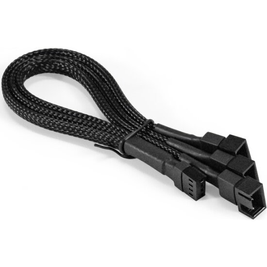 Разветвитель питания с 4pin материнской платы на 3 корпусных вентилятора Exegate EX-CC-4p3xF 4pin F/3x4pinM 2 из них-3-контактный, 1 из них-4-контактный