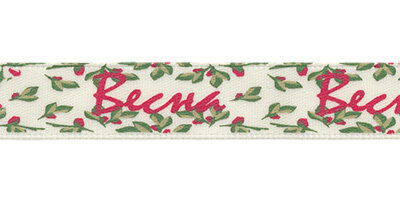 Лента атласная 12 мм 5 шт по 3 м "Gamma" ALP-123 с рисунком S5/075 "Весна"/кремовый