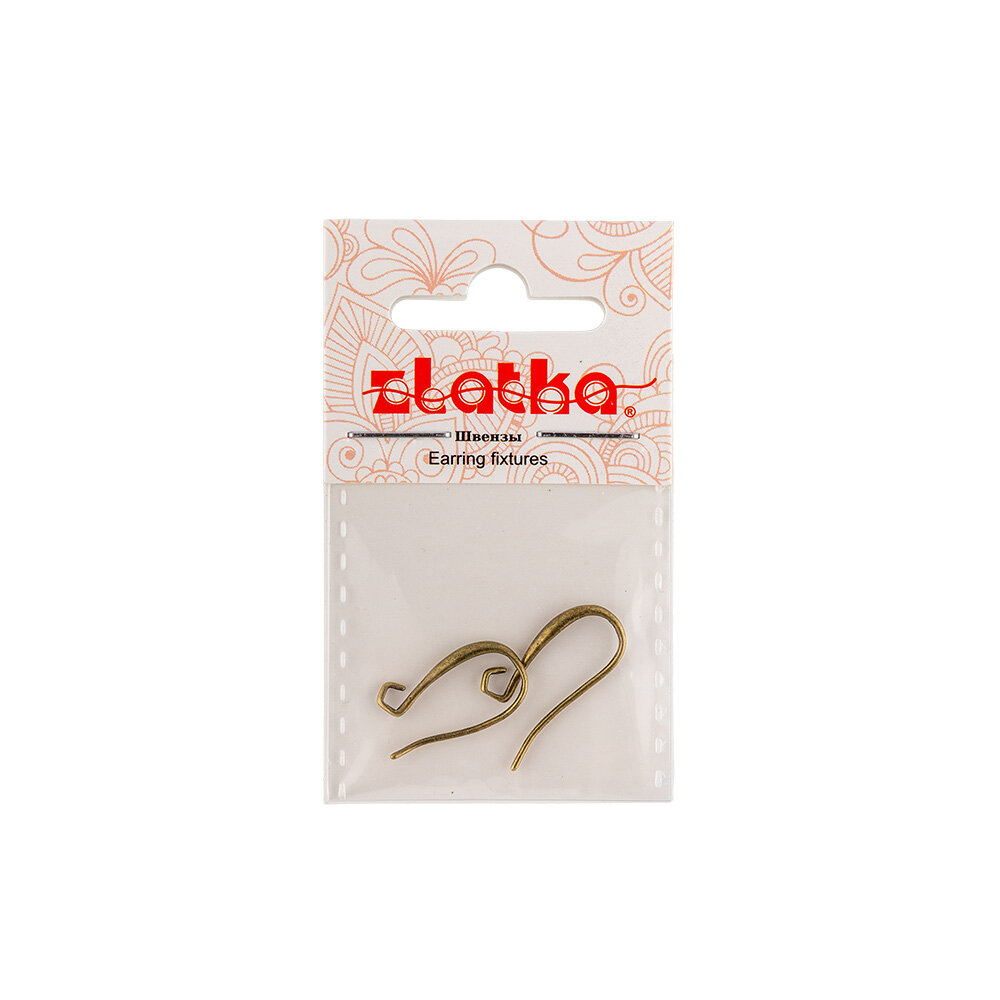 Zlatka' Швензы FMK-H02-LQ47 21 х 8 мм 2 шт фурнитура для сережек, крепление и застежка цвет 04 под золото