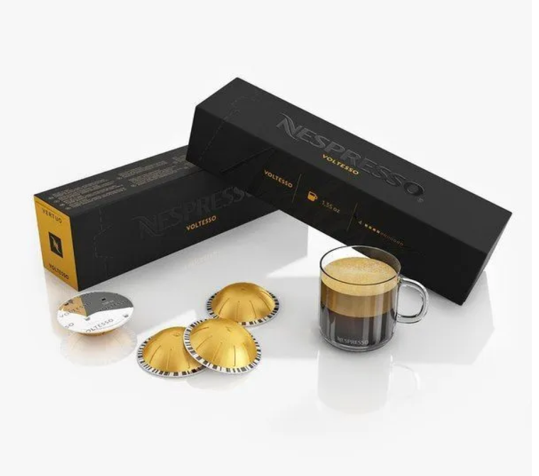 Кофе в капсулах Nespresso Vertuo, бленд Voltesso, 40 ml, 10 капсул