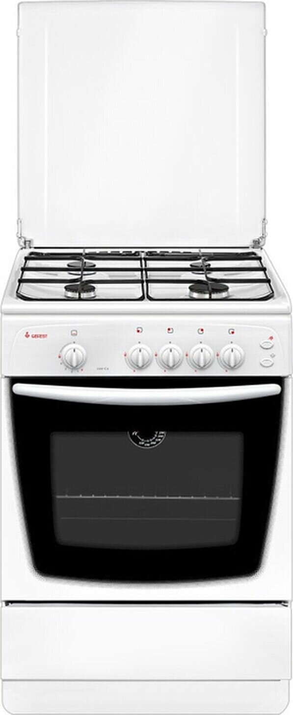 Плита газовая GEFEST 1200 С6 /белая, розжиг, термоуказатель, подсветка