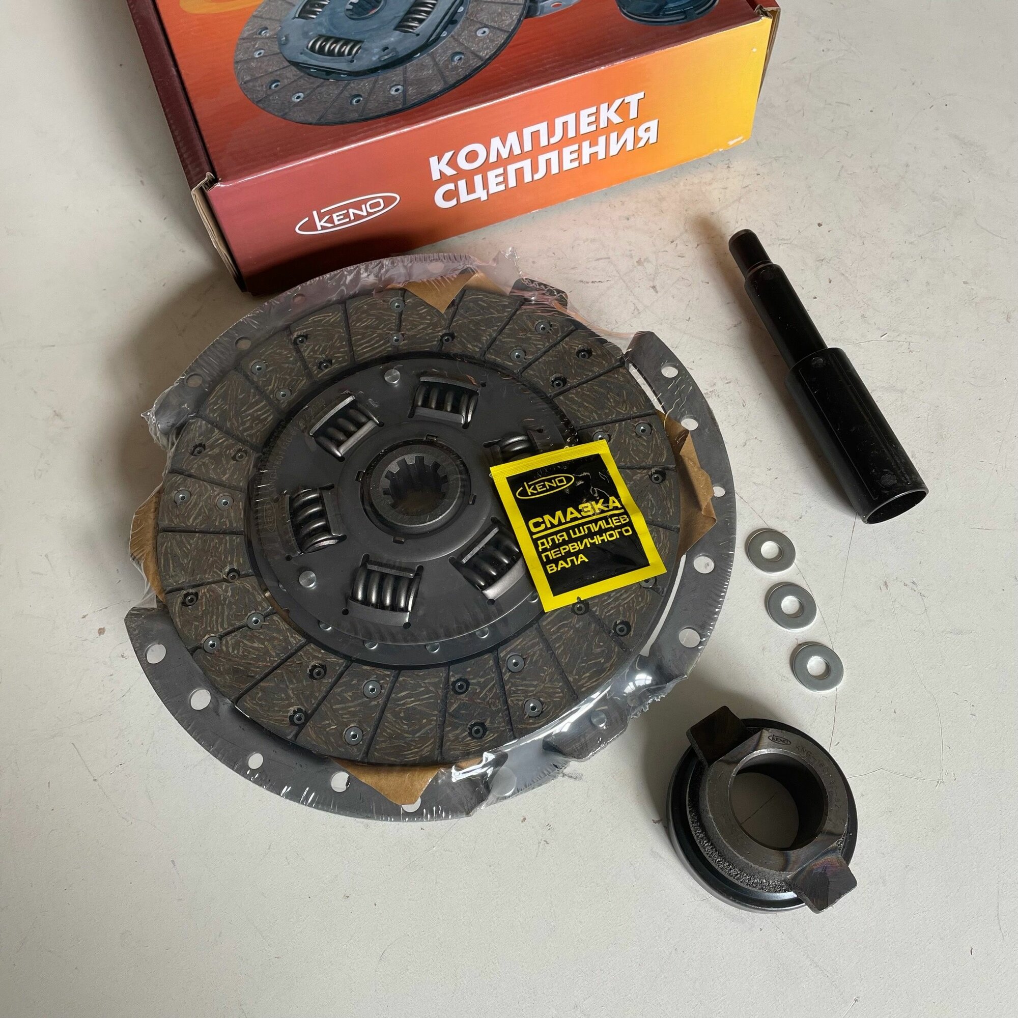 Комплект сцепления ГАЗ, ЗМЗ 402, 405, 406, 409 KNG-3906605-62 KENO 406-1600010